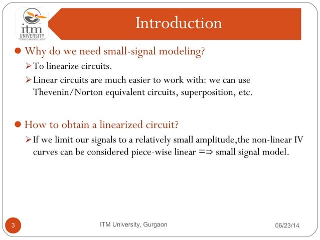 Mosfet Small Signal Model Ppt Computer Networking Computing