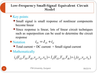 MOSFET Small signal model | PPT