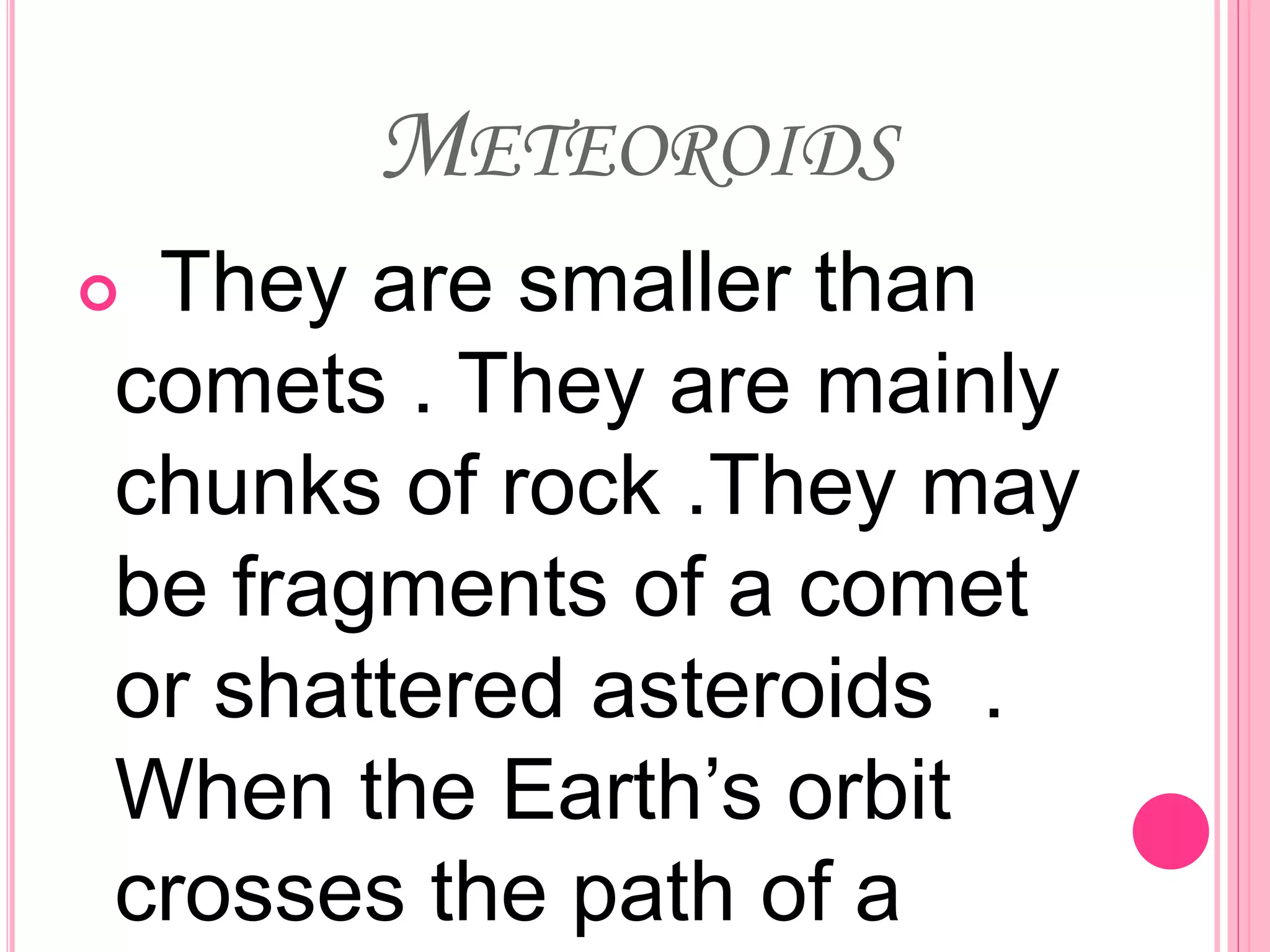 Small solar system bodies | PPTX