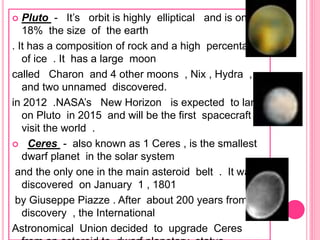 Small solar system bodies | PPTX