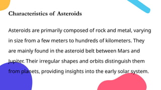 Small Solar System Bodies Exploring the Diverse Elements of Our Solar ...