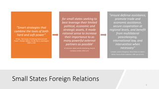 Small State Security Engagement | PPTX