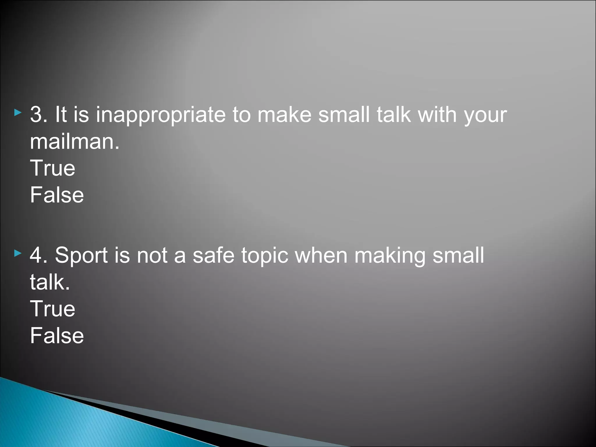 Small talk. ppt | PPT