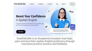 SmallTalk2Me - speaking app for english learning | PPT
