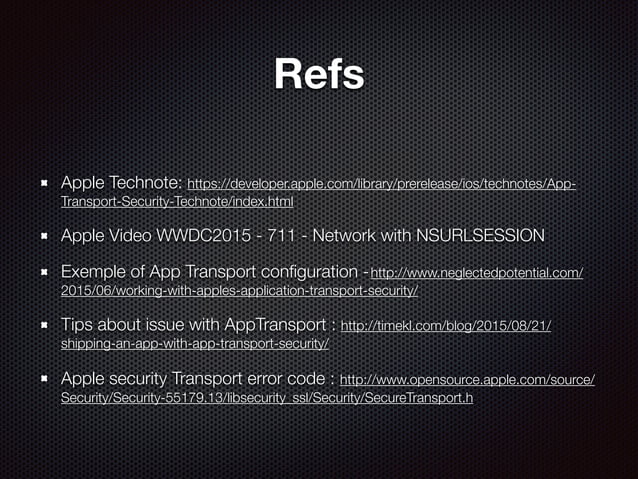 App Transport Security by Nicolas lauquin | PDF