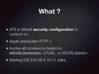 App Transport Security by Nicolas lauquin | PDF