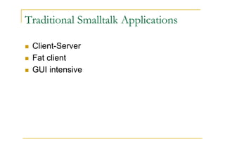 Smalltalk in Large-scale Enterprise Architectures | PDF | Programming Languages | Computing