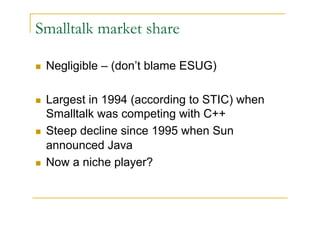 Smalltalk in Large-scale Enterprise Architectures | PDF | Programming Languages | Computing