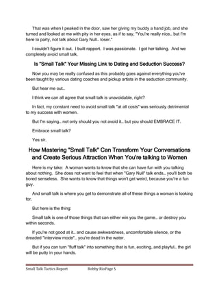 Small Talk Tactics.pdf | Parenting Babies and Toddlers | Parenting