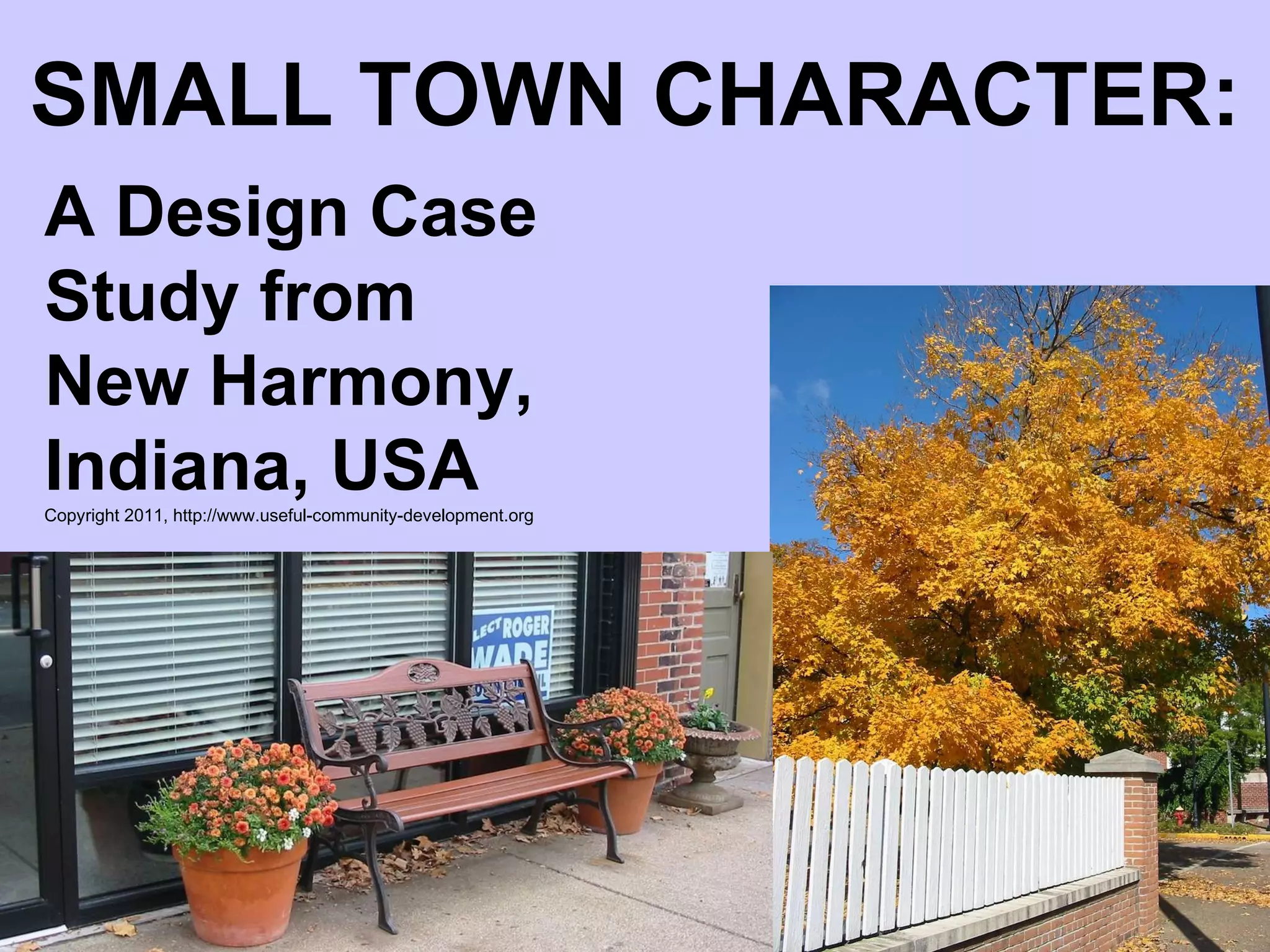 Small town character_a_design_show | PPT