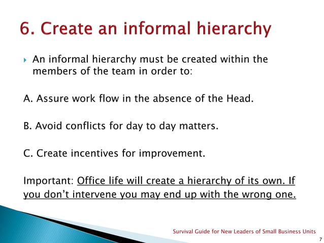 Small Business Units - Ten Tips to Success - | PPT