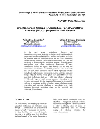 Small unmanned airships_for AFOLU in Latin America | PDF ...