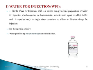 Small volume parenterals m pharmacy notes scop satara | PPTX