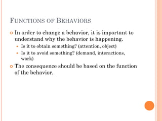 Ways To Decrease Behavior