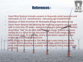 Small wind electric systems | PPTX