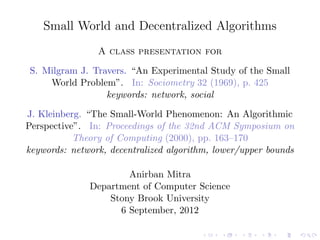 Small world | PDF