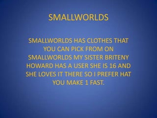 Smallworlds | PPTX