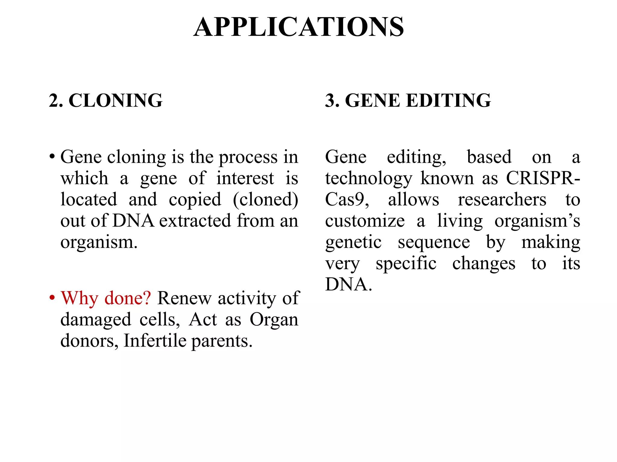 Social and ethical issues of genetic engineering | PPTX
