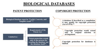 Bioinformatics and intellectual property | PPTX