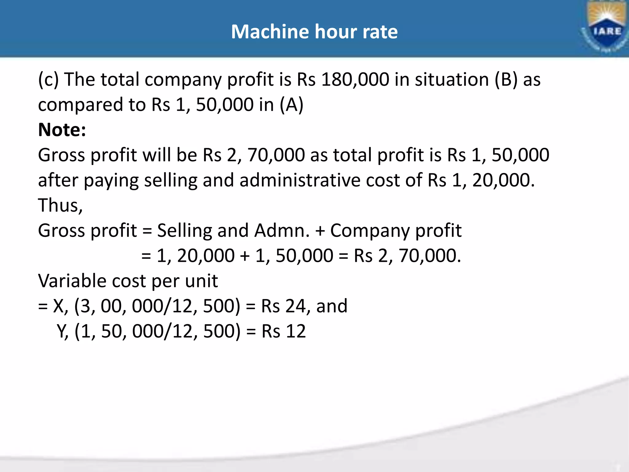 Machine hour reate | PPTX