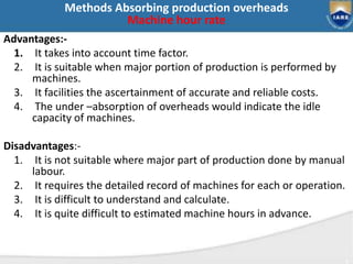 Machine hour reate | PPTX