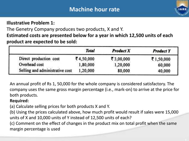 Machine hour reate | PPTX