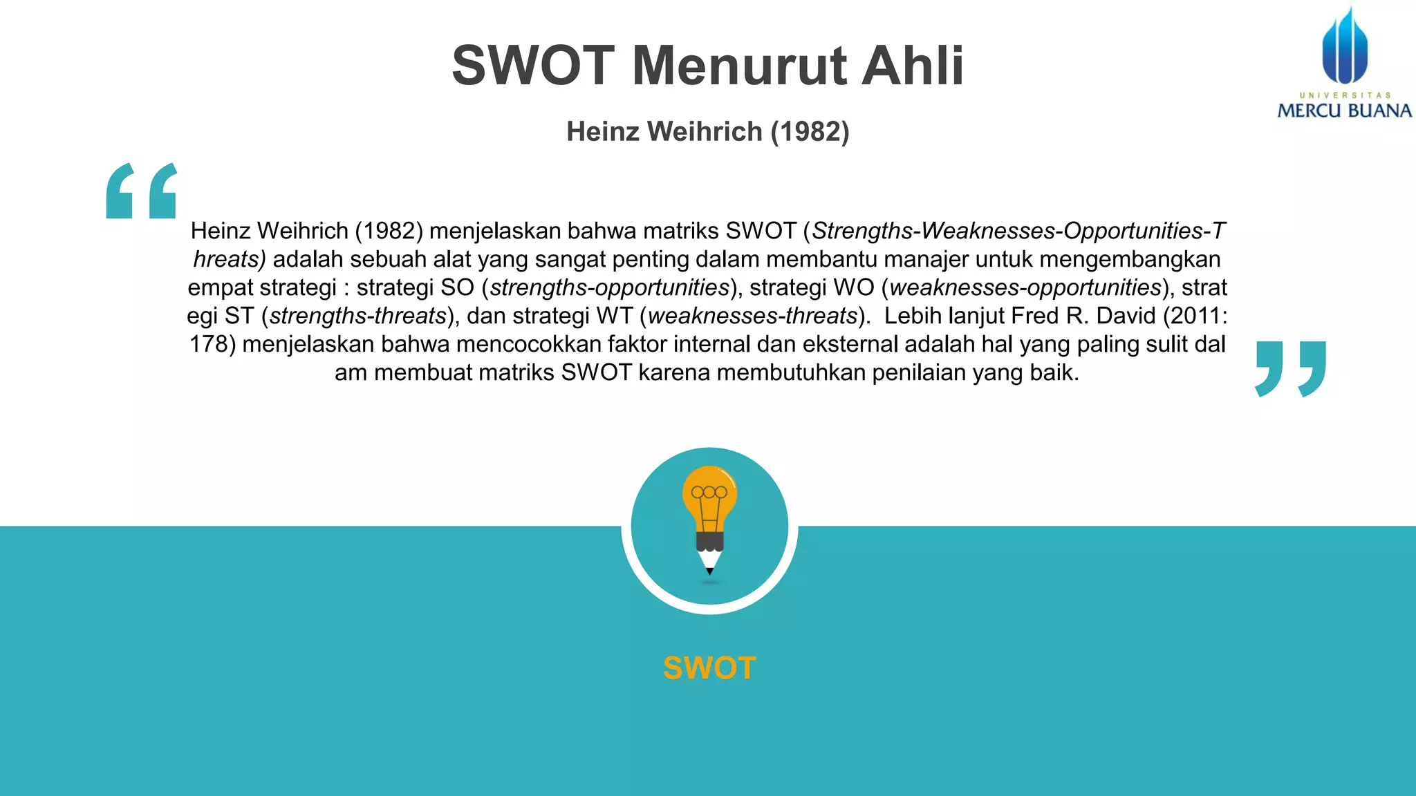 Sm, annisa nurlestari, hapzi ali, analisis swot pada pt indofood sumber ...