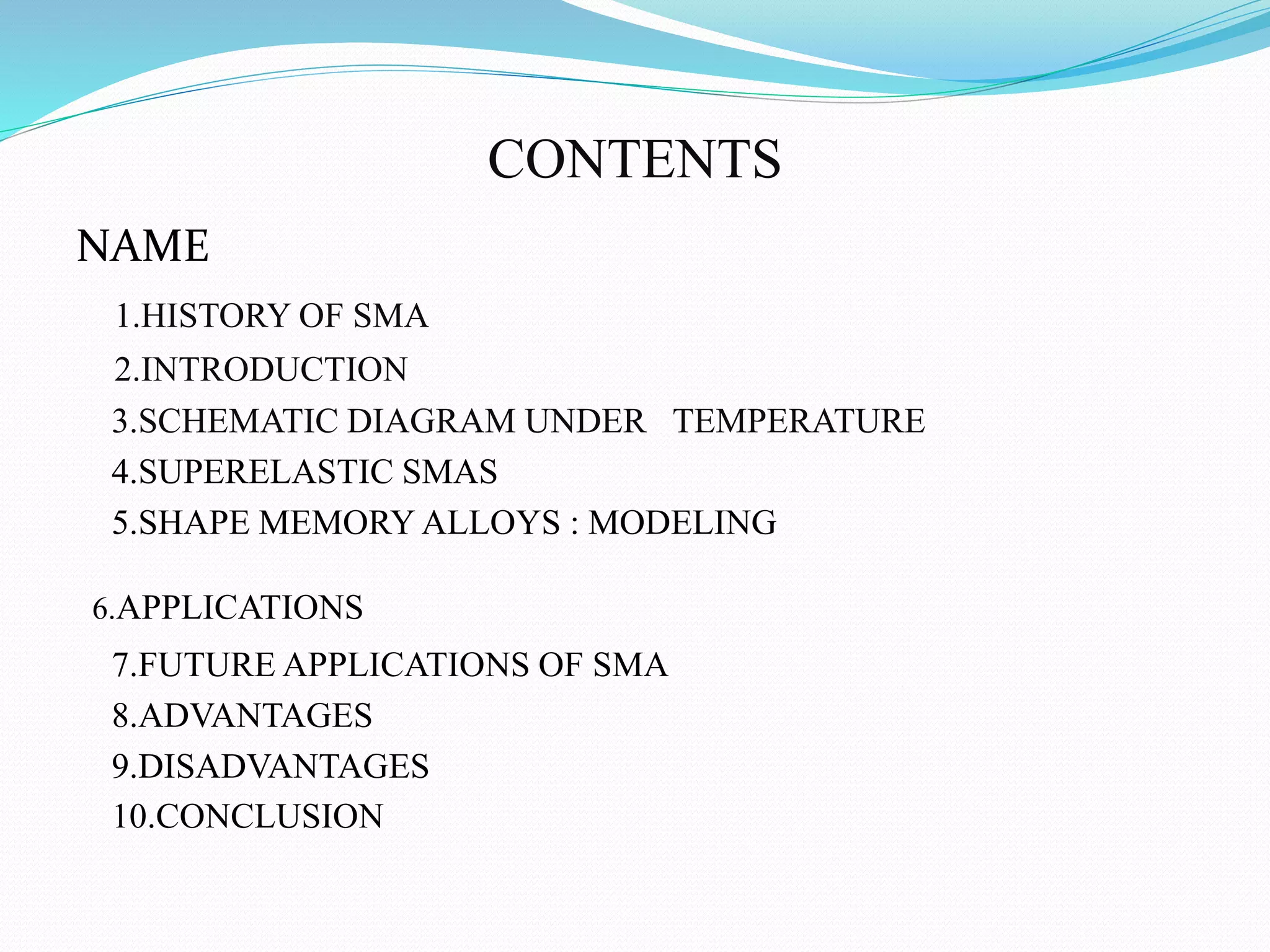 Shape Memory Alloy ppt | PPTX