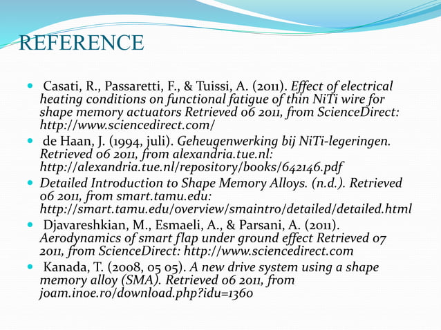 Shape Memory Alloy ppt | PPTX | Physics | Science