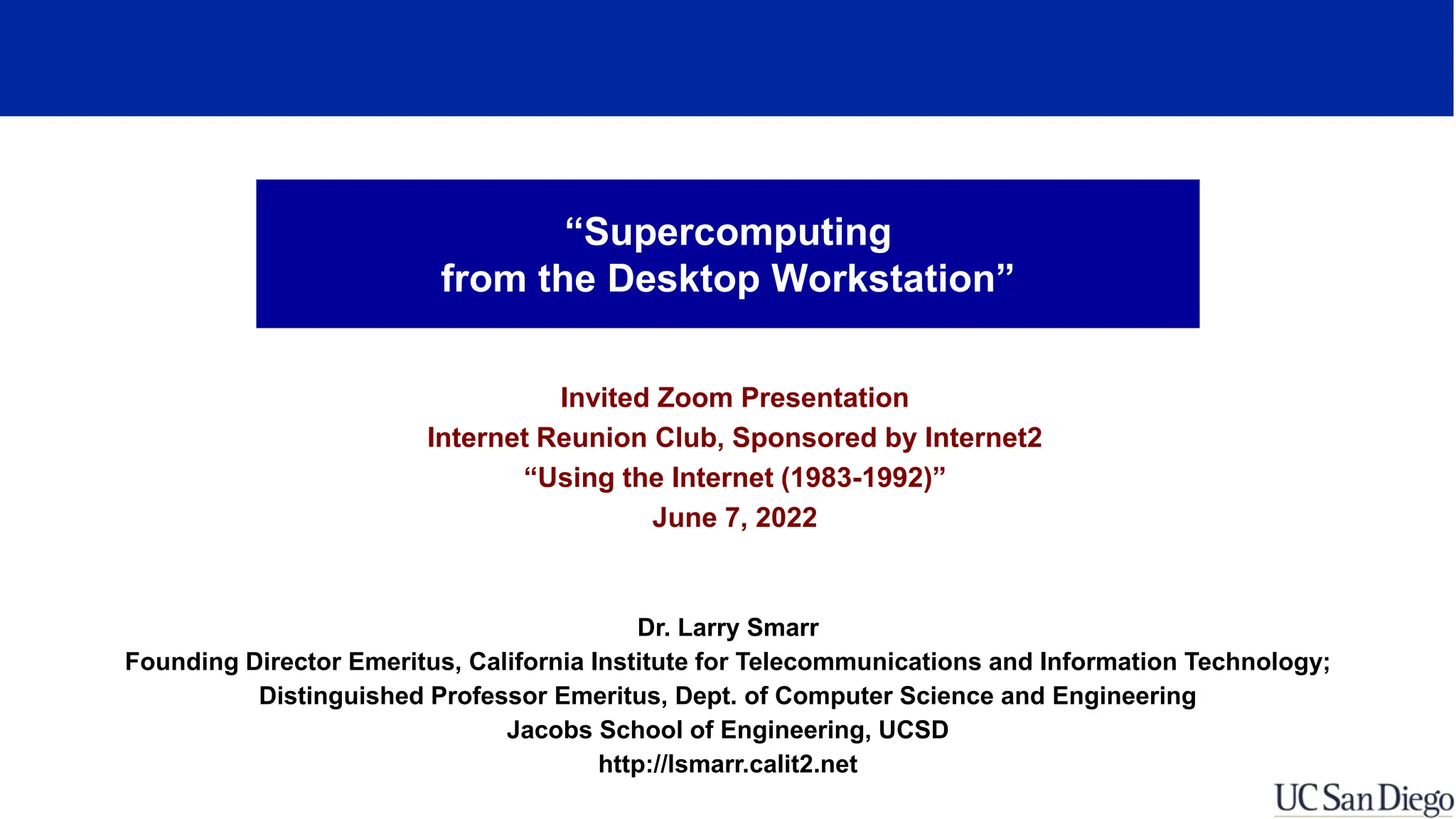 Supercomputing from the Desktop Workstation | PPT