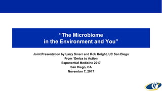 The Microbiome in the Environment and You | PPTX