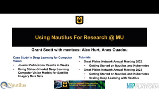 Utilizing Nautilus and the National Research Platform for Big Data Research and Teaching | PPT