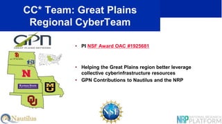 Utilizing Nautilus and the National Research Platform for Big Data Research and Teaching | PPT