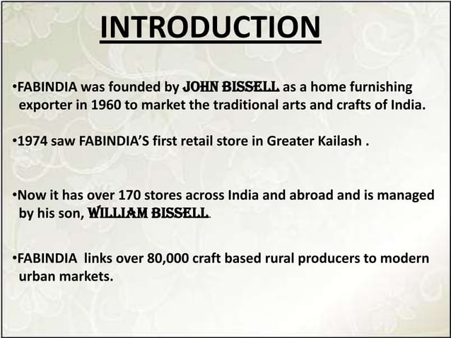 fab india | PPT