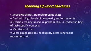 Smart machines | PPT