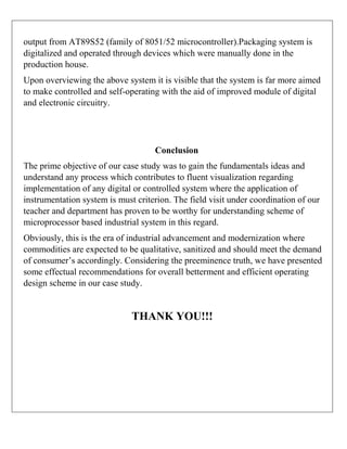 industrial visit report | PDF