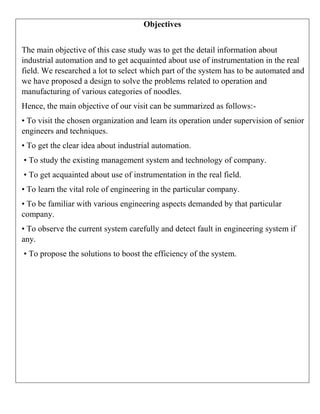 industrial visit report | PDF
