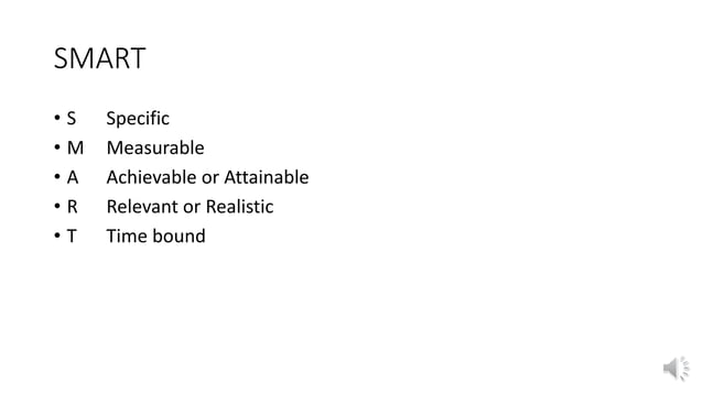 SMART Objective setting in FM | PPT