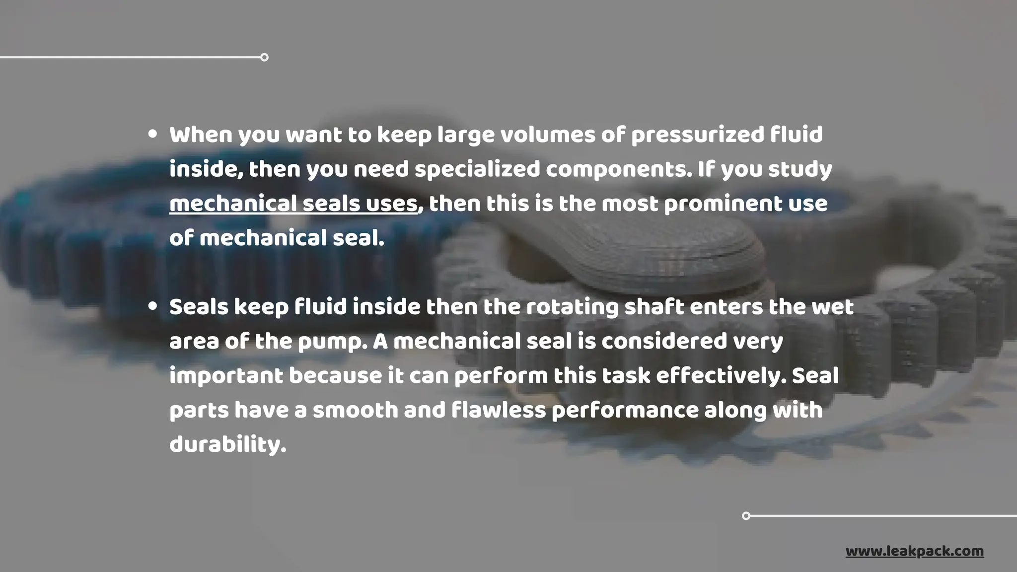 What are the components of a mechanical seal? | PDF