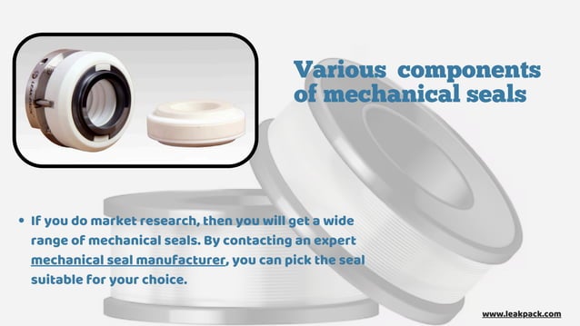 What are the components of a mechanical seal? | PDF