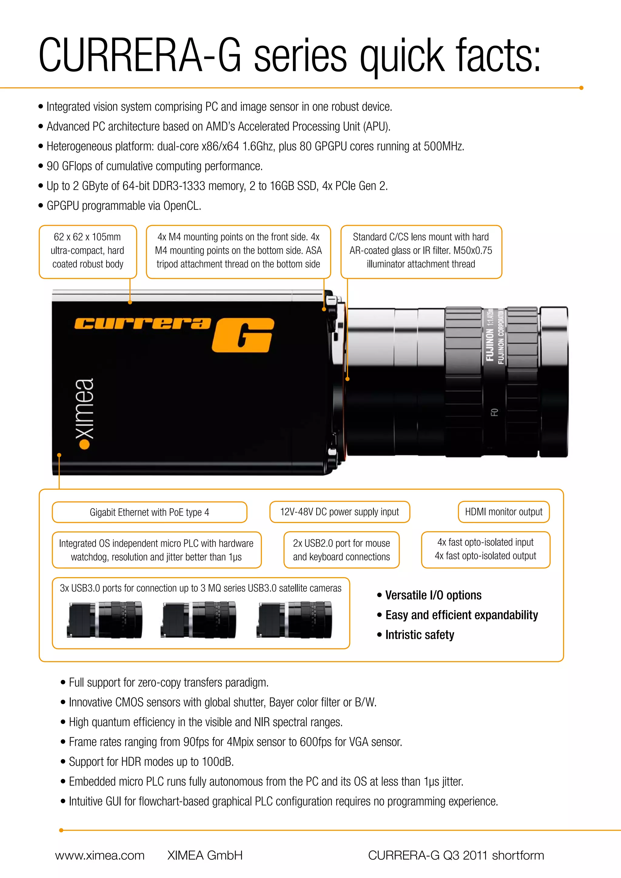 Smart camera-currera-g-ximea | PDF | Cameras and Camcorders | Consumer Electronics