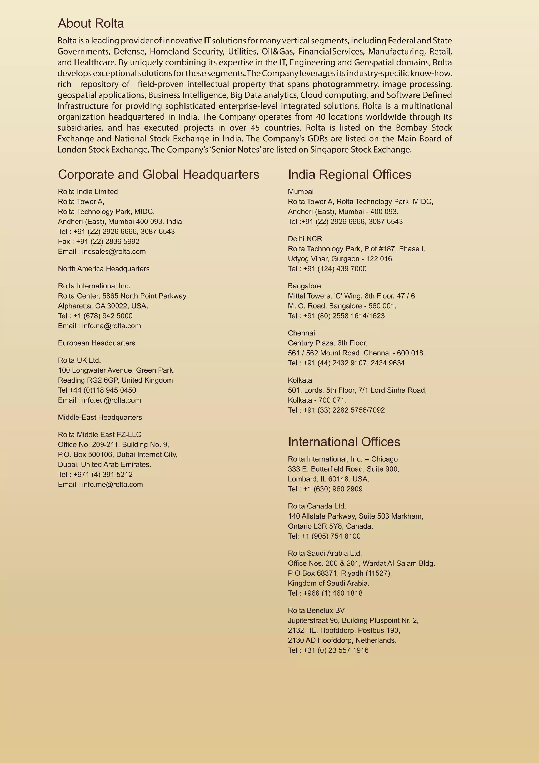 Rolta Smart City Platforms – solutions toward the dream of Smart Cities ...