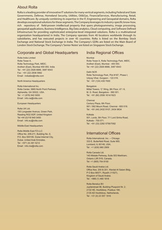 Rolta Smart City Platforms – solutions toward the dream of Smart Cities ...