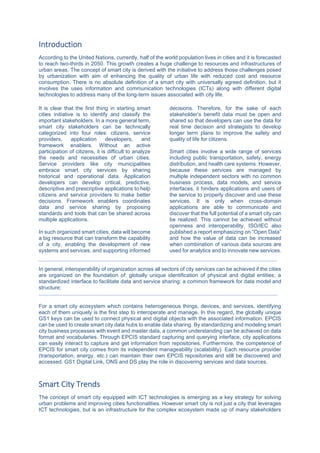 Smart city position paper - GS1 standards perspective | PDF