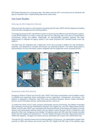 Smart city position paper - GS1 standards perspective | PDF
