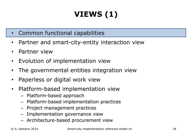 Smart-city implementation reference model | PPTX