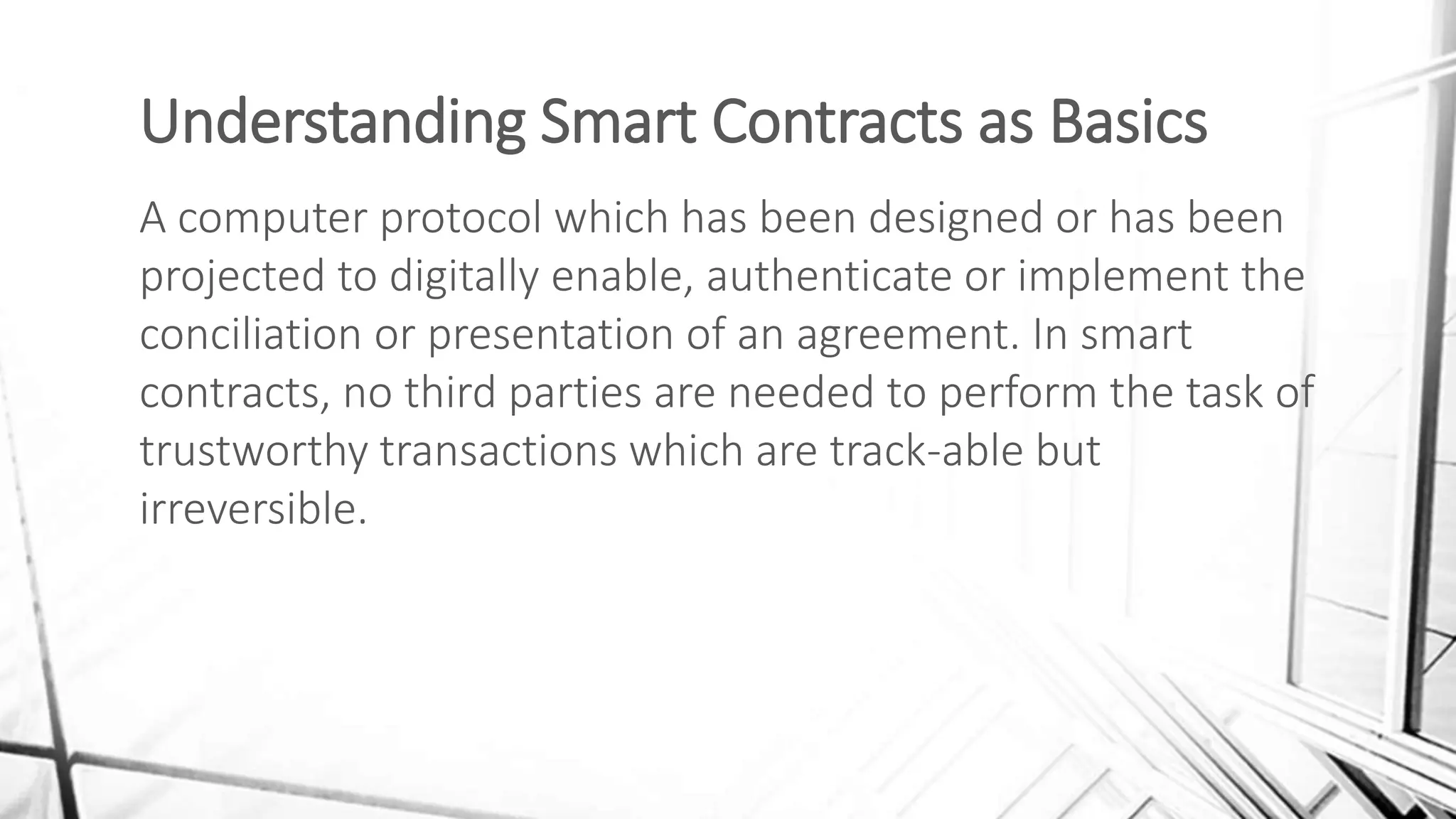 Smart contracts | PPT