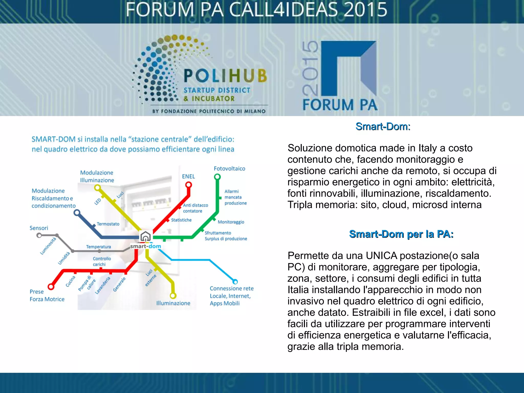 Smart-Dom Share: controllo e monitoraggio spesa pubblica | PDF