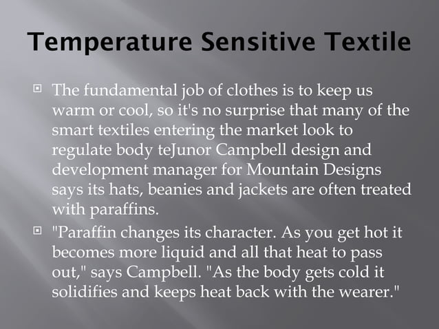 smart-fabrics-ppt-1709020958mfnrnrjrjjrrnjr | PPT