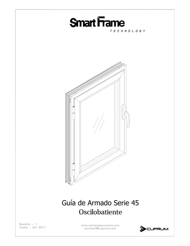 Smart frame serie 45 ventana oscilobatiente RPT | PDF